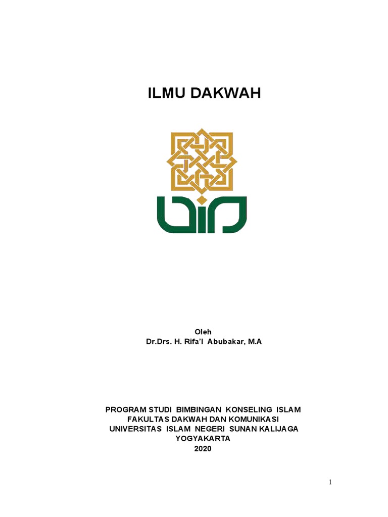 Buku Ilmu Dakwah (Revisi, 2020) | PDF