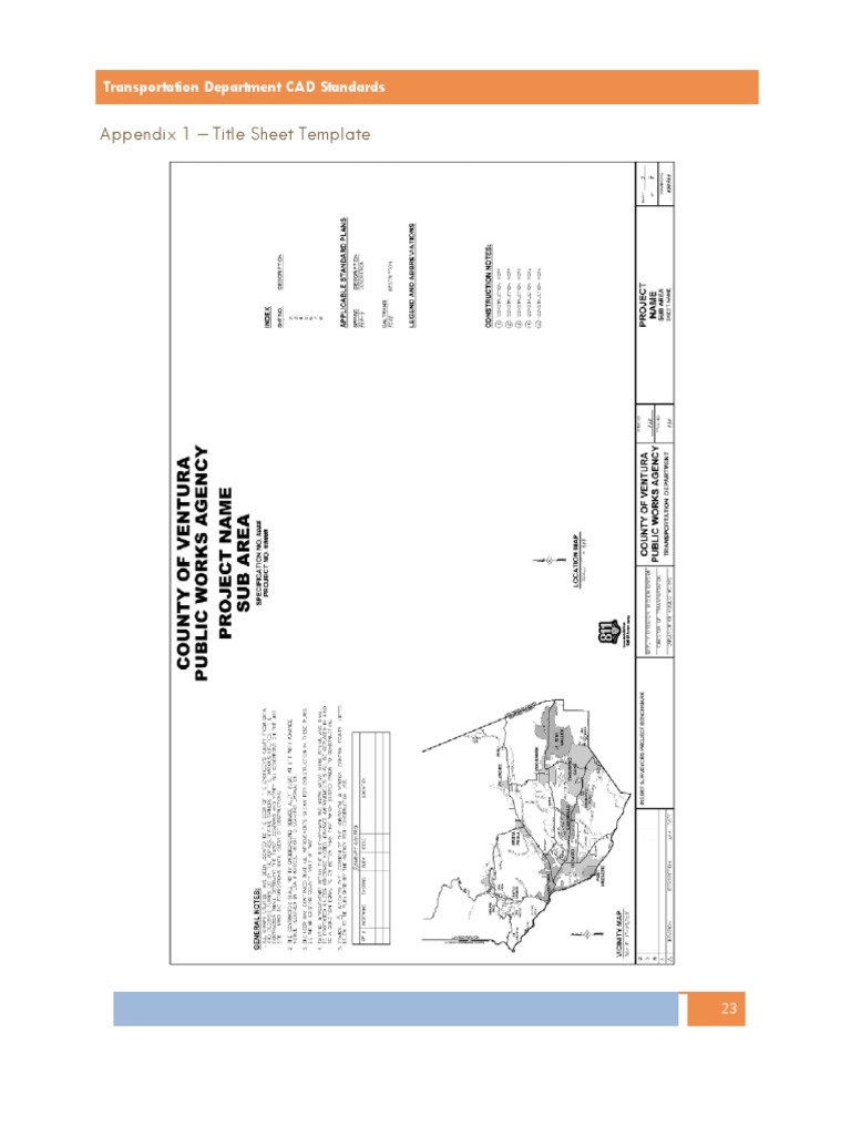 Appendix 1 - Title Sheet Template: Roadway Management System ...