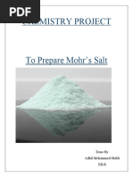Preparation of Mohr Salt | PDF | Salt (Chemistry) | Ammonium