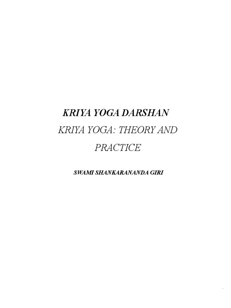 Shankarananda - Kriya Yoga | PDF | Paramahansa Yogananda | Hindu ...