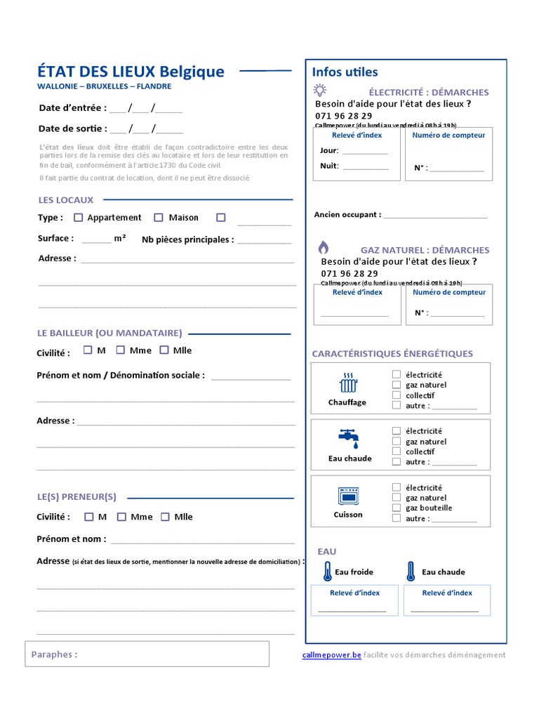 Modele Type Etat Des Lieux – État Des Lieux Type Gratuit – KQJJX