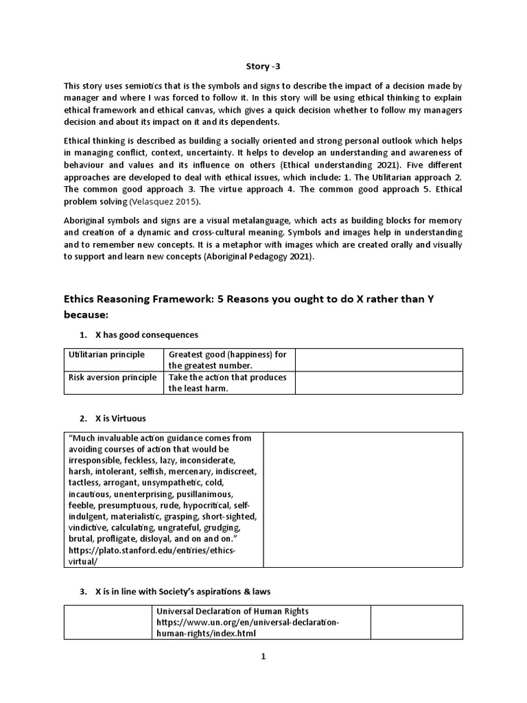Ethical Framework & Ethical Canvas | PDF | Philosophical Theories ...