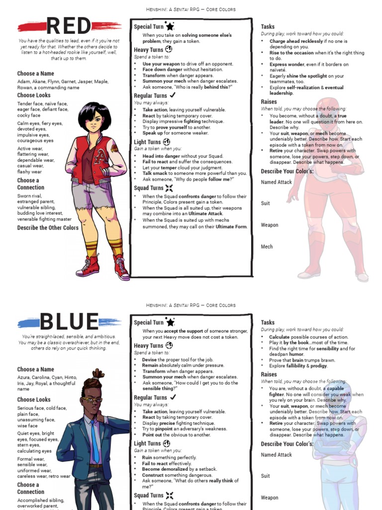 Henshin Sentai RPG Core | PDF
