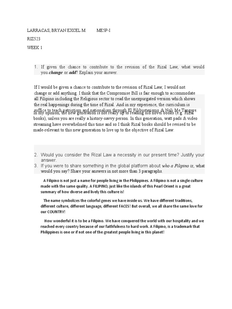 Larracas, Bryan Excel M. | PDF | Philippines