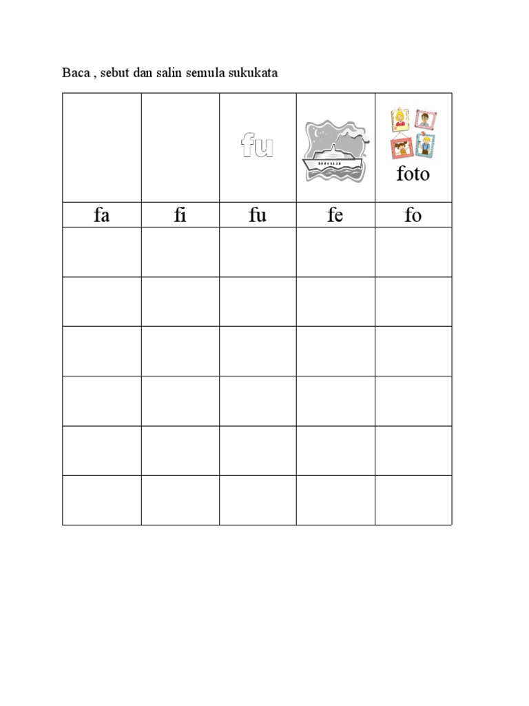 Baca Fa Fi Fu Fe Fo | PDF