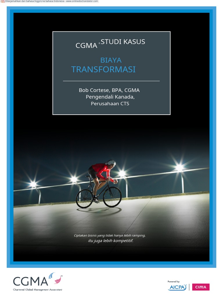 CSM - Case - Cost Transformation BC Cts - En.id | PDF | Bisnis ...