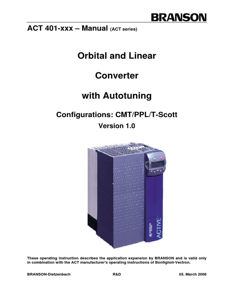 ACT MANUAL Version 1 07 10 16 en | PDF | Programmable Logic Controller ...