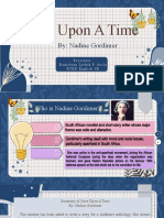 Once Upon A Time by Nadine Gordimer | PDF | Apartheid | South Africa