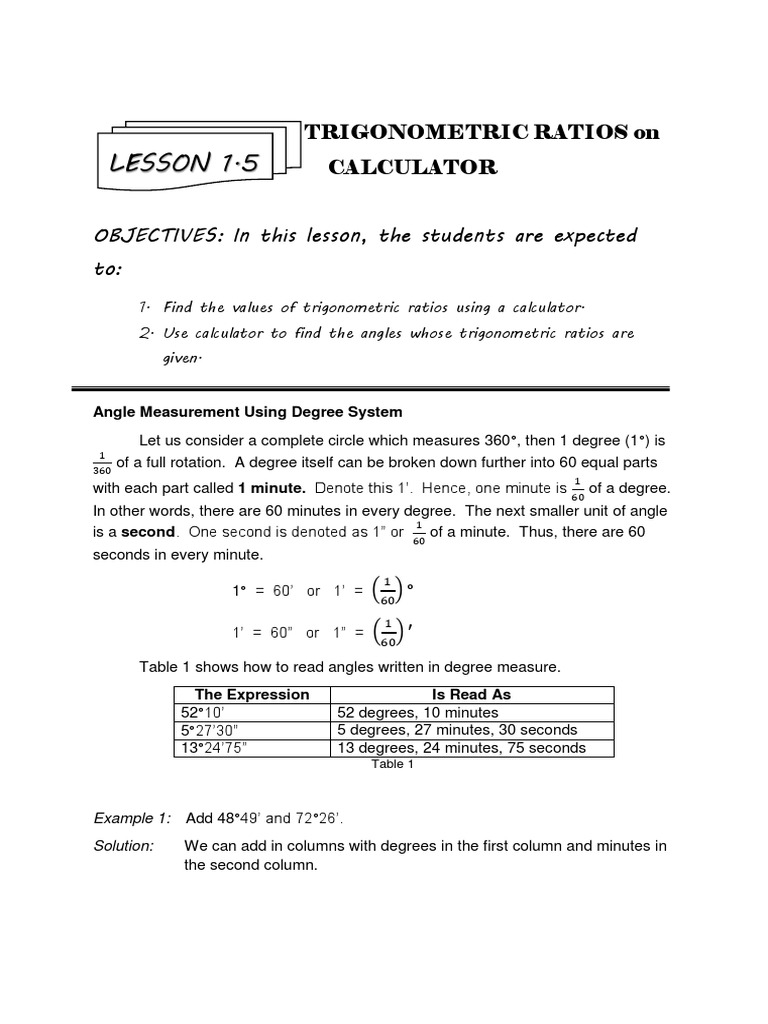 Trigonometry for Students | PDF | Trigonometric Functions | Sine