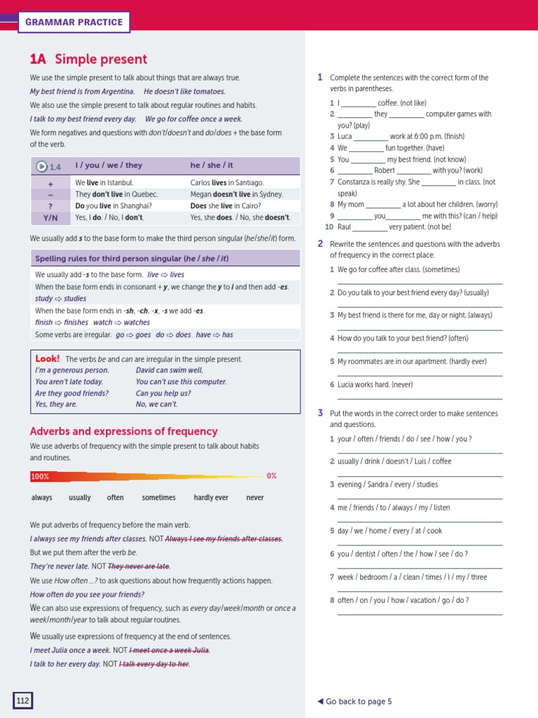 Intermediate - Grammar and Vocabulary Practice | PDF | Question | Adverb