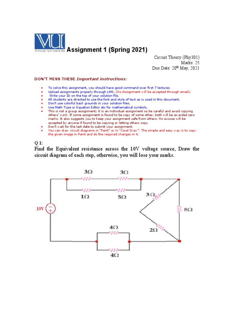 Assignment 1 (Spring 2021) | PDF