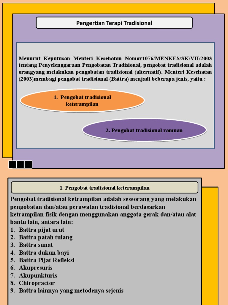 Terapi Tradisional Di Komunitas | PDF