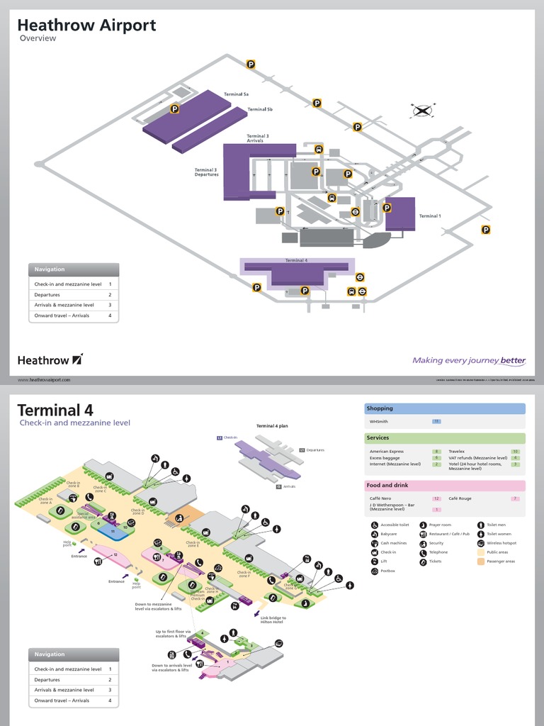 Heathrow T4 Map | PDF | Business