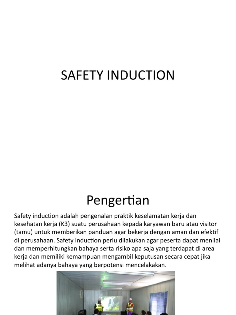 Safety Induction | PDF
