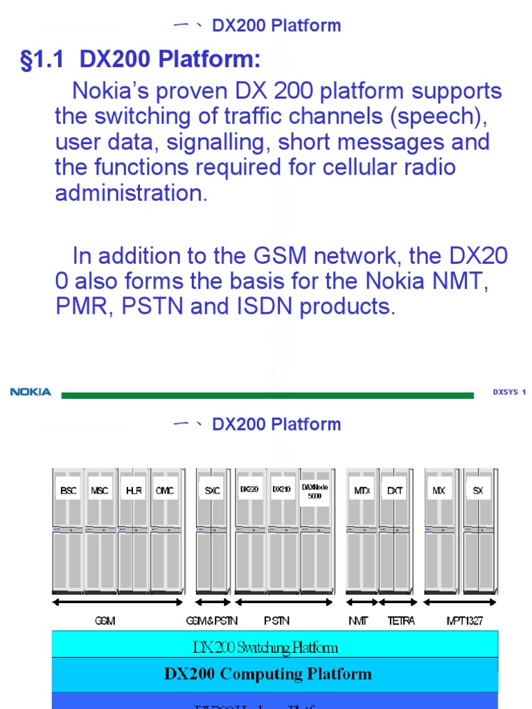 Nokia DX200 Platform Overview | PDF | Areas Of Computer Science ...