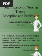 TFN Notes | PDF | Theory | Nursing
