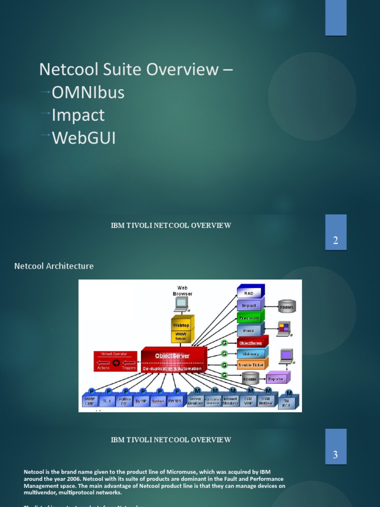 IBM Netcool Suite Essentials | PDF | Databases | Port (Computer Networking)