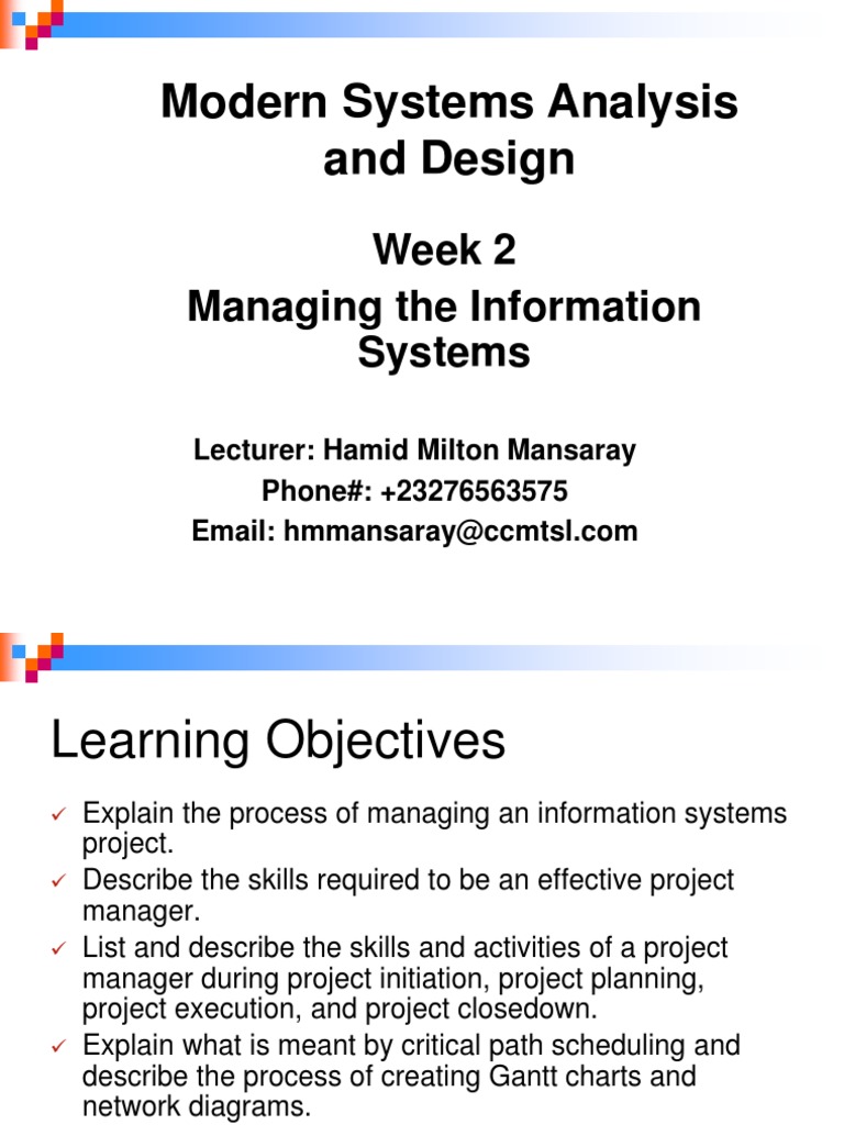 Chapter3 Managing The Information Systems Project Pdf Computing Business
