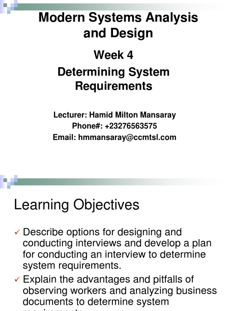 Chapter6 Determine System Requirements | PDF | Agile Software ...