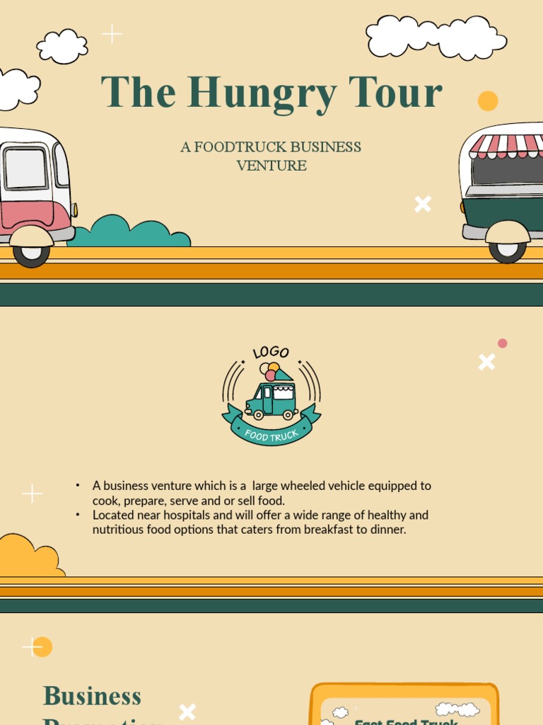 Fast Food Truck Company Profile by Slidesgo | PDF