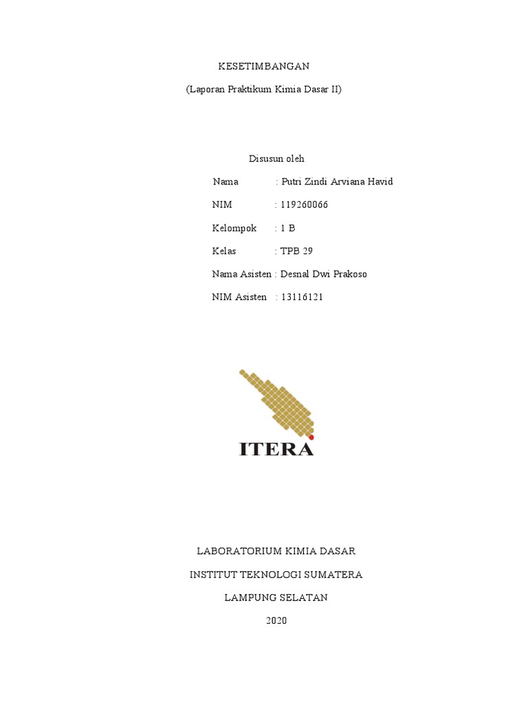 Laprak Kesetimbangan | PDF