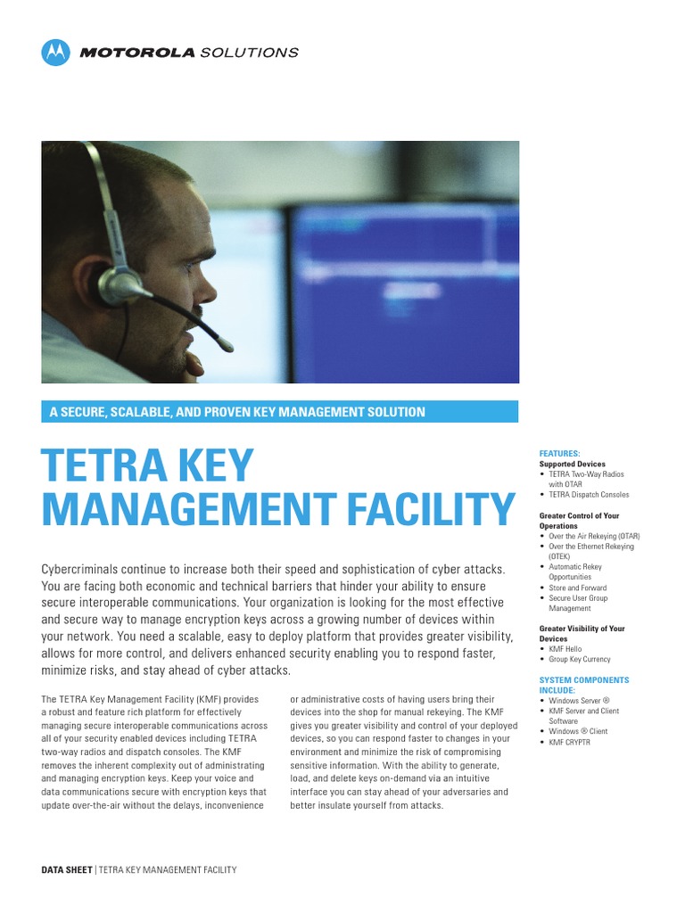 Tetra Key Management Facility: A Secure, Scalable, and Proven Key ...