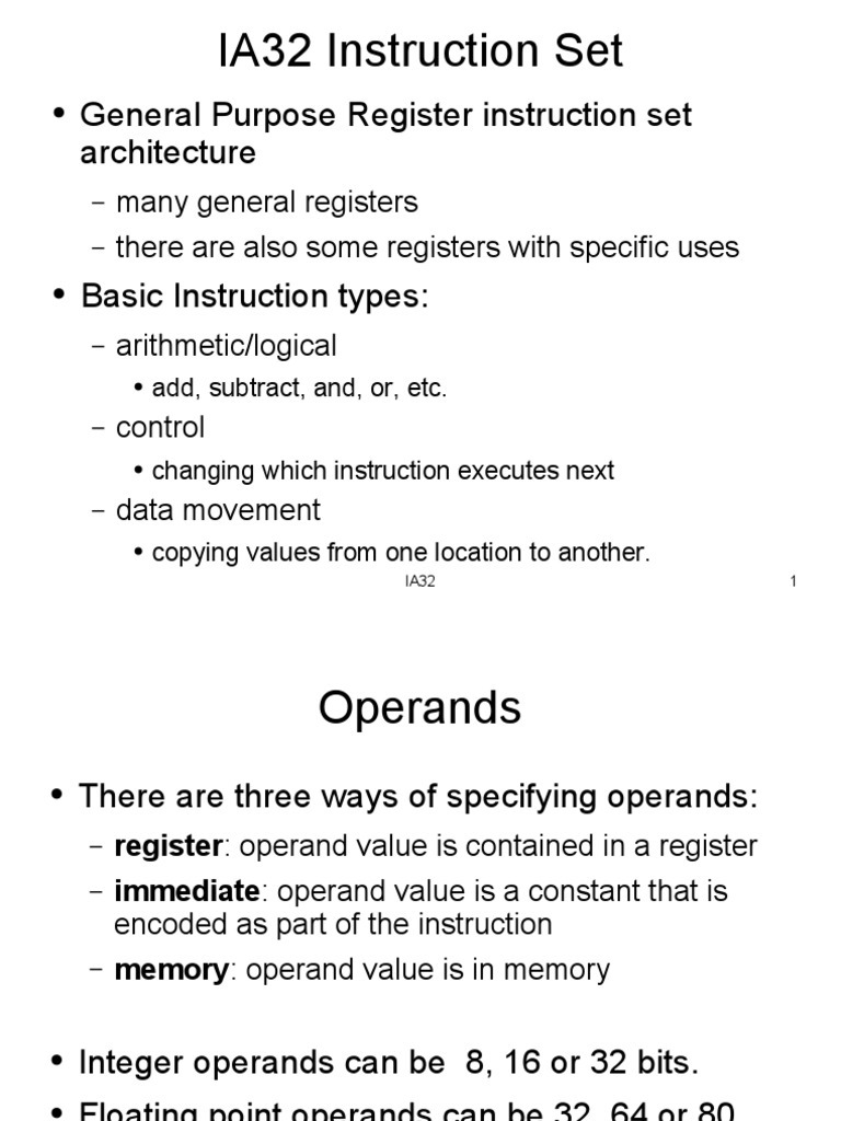 IA32 | PDF | Subroutine | Assembly Language