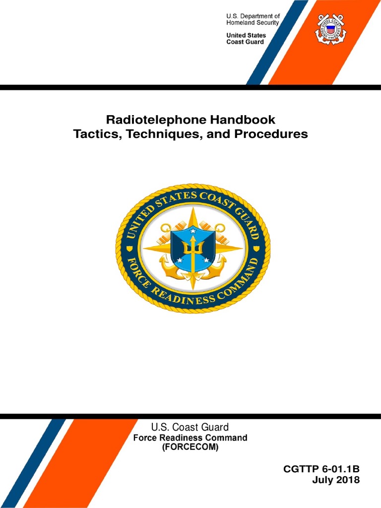 CGTTP 6-01 1B Radiotelephone Handbook | PDF | Telecommunications ...