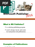 MS Publisher Parts and Functions | PDF | Page Layout | Software