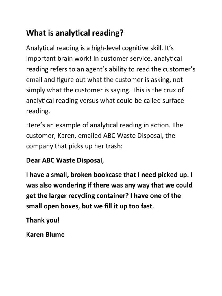 Analytical Reading | PDF | Logic | Argument