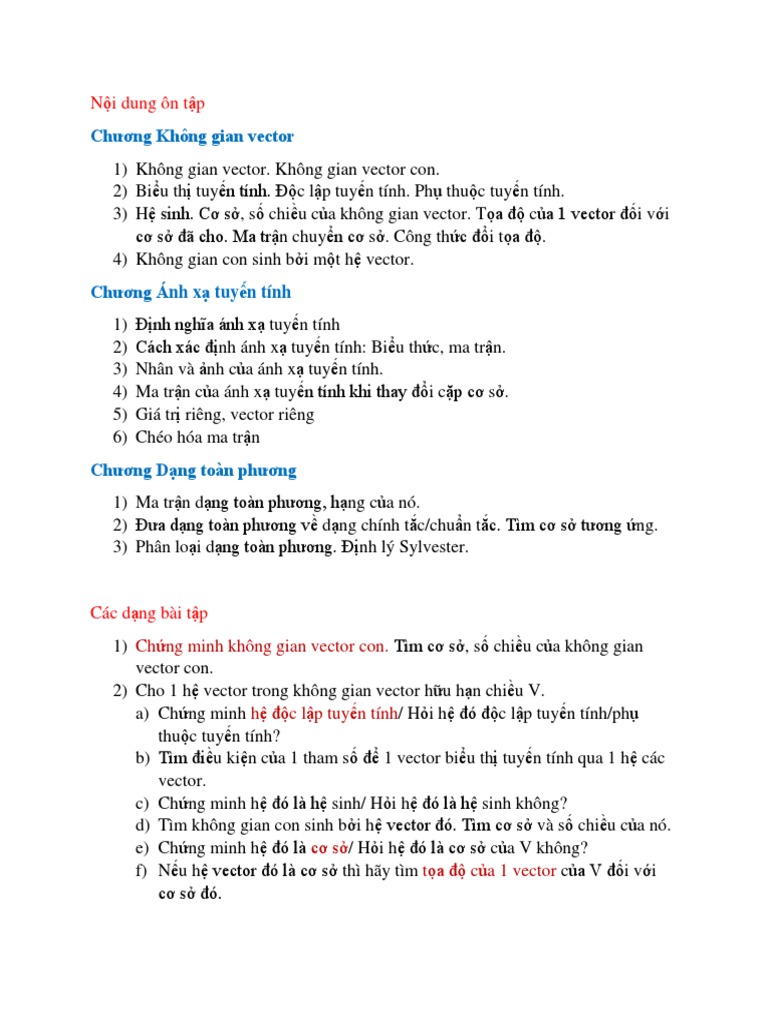 BaiTap Onthi CuoiKy | PDF