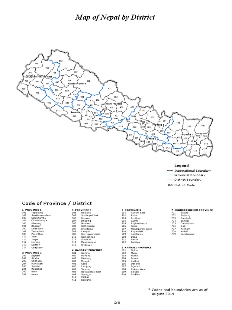 Nepal District and Province Map | PDF