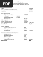 Income Statement Merchandising | PDF | Expense | Cost Of Goods Sold