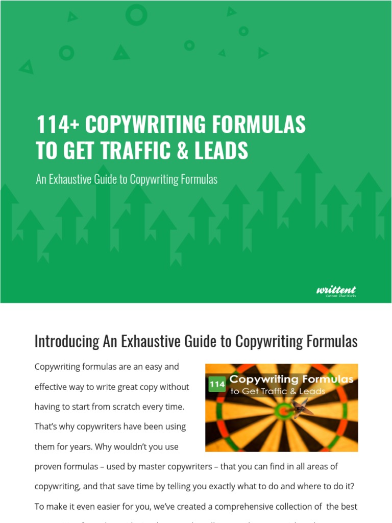 114+ Copywriting Formulas To Get Traffic & Leads | PDF | Search Engine ...