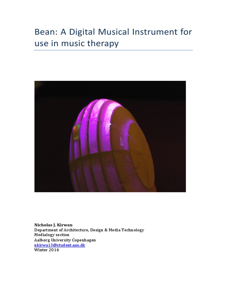 Bean: A Digital Musical Instrument For Use in Music Therapy | PDF ...