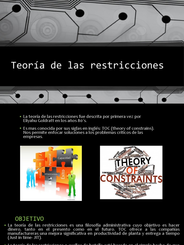 Teoría de Las Restricciones SIMPLE | PDF | Business | Economias