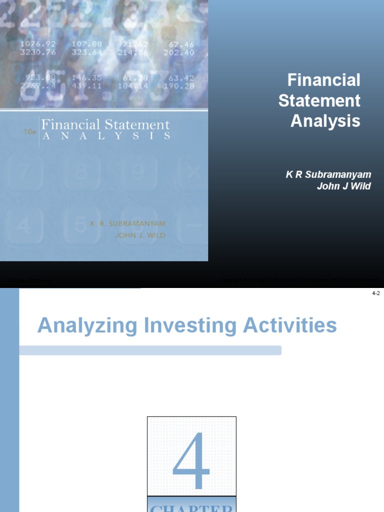 Ch04 - Analyzing Investing Activities | PDF | Depreciation | Accounting