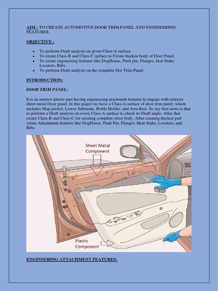 Automotive Door Trim Project-1 | PDF | Thermoplastic | Door