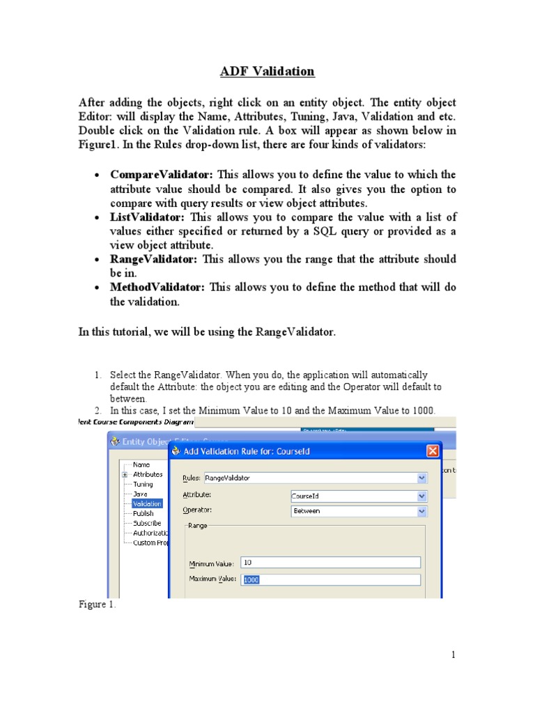ADF Validation | PDF