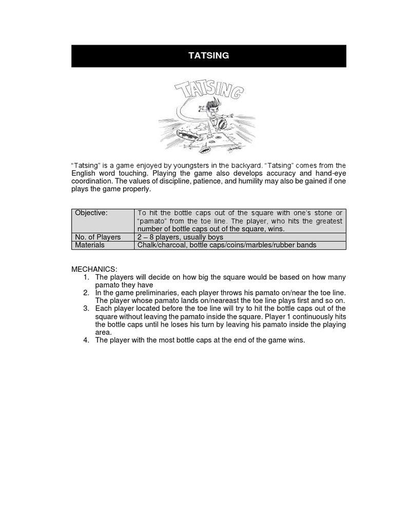 Tatsing, Jolen, Jackstone | Download Free PDF | Games Of Physical Skill ...