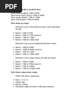 EQ Cheat Sheet | PDF | Equalization (Audio) | Musical Instruments