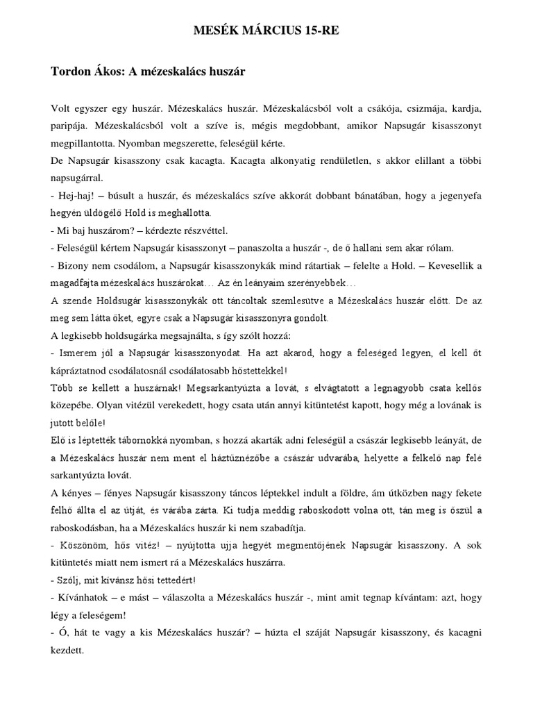 Március 15 | PDF