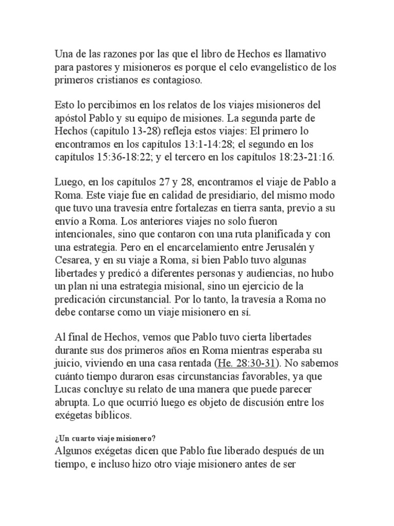 Viajes Misiones de Pablo | PDF | Pablo el apóstol | Bernabé