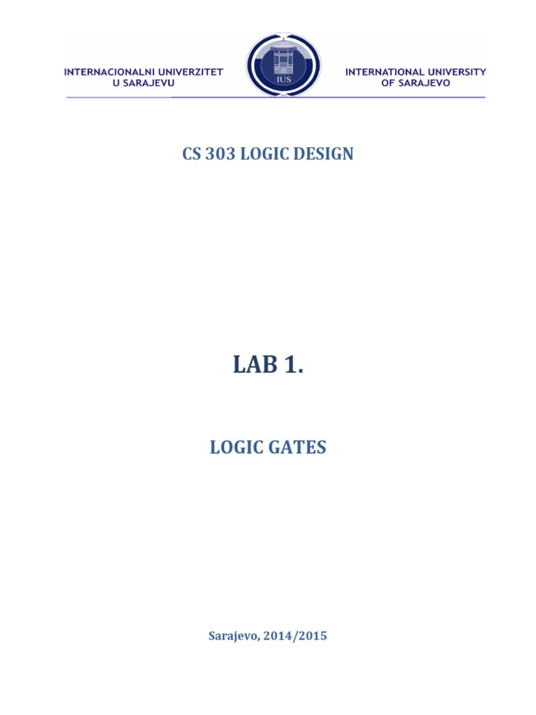 Logic Gates Experiment Manual | PDF | Integrated Circuit | Logic Gate