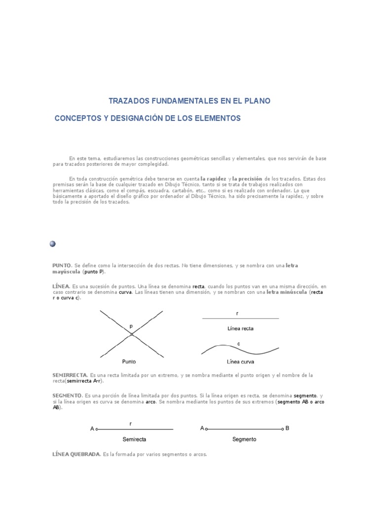 Trazados Fundamentales en El Plano | PDF | Triángulo | Ángulo