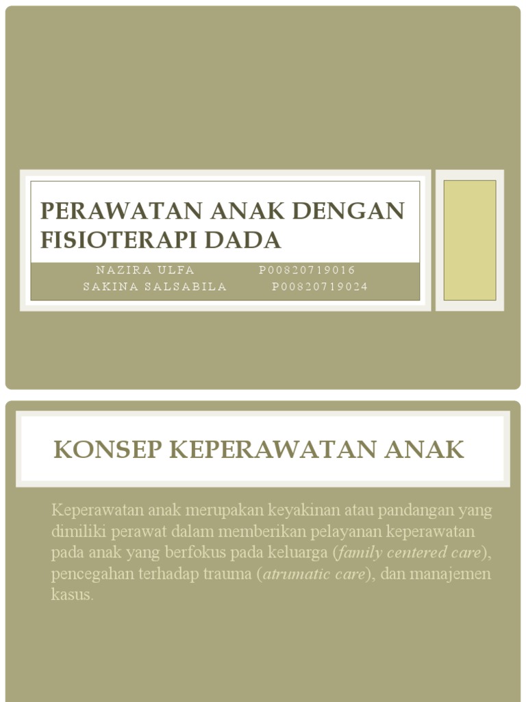 Fisioterapi Dada untuk Anak | PDF