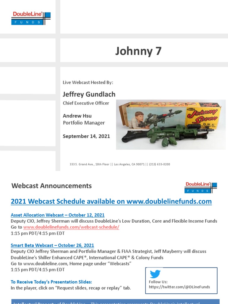 9-14-2021 DoubleLine Total Return Webcast With Jeffrey Gundlach - Slide ...