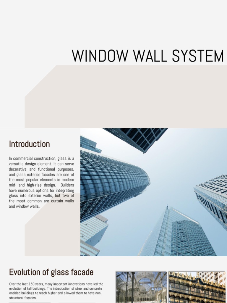 Window Wall Wall Type | PDF | Framing (Construction) | Wall