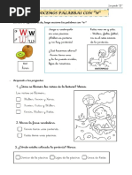 Actividades con la letra W para niños | PDF