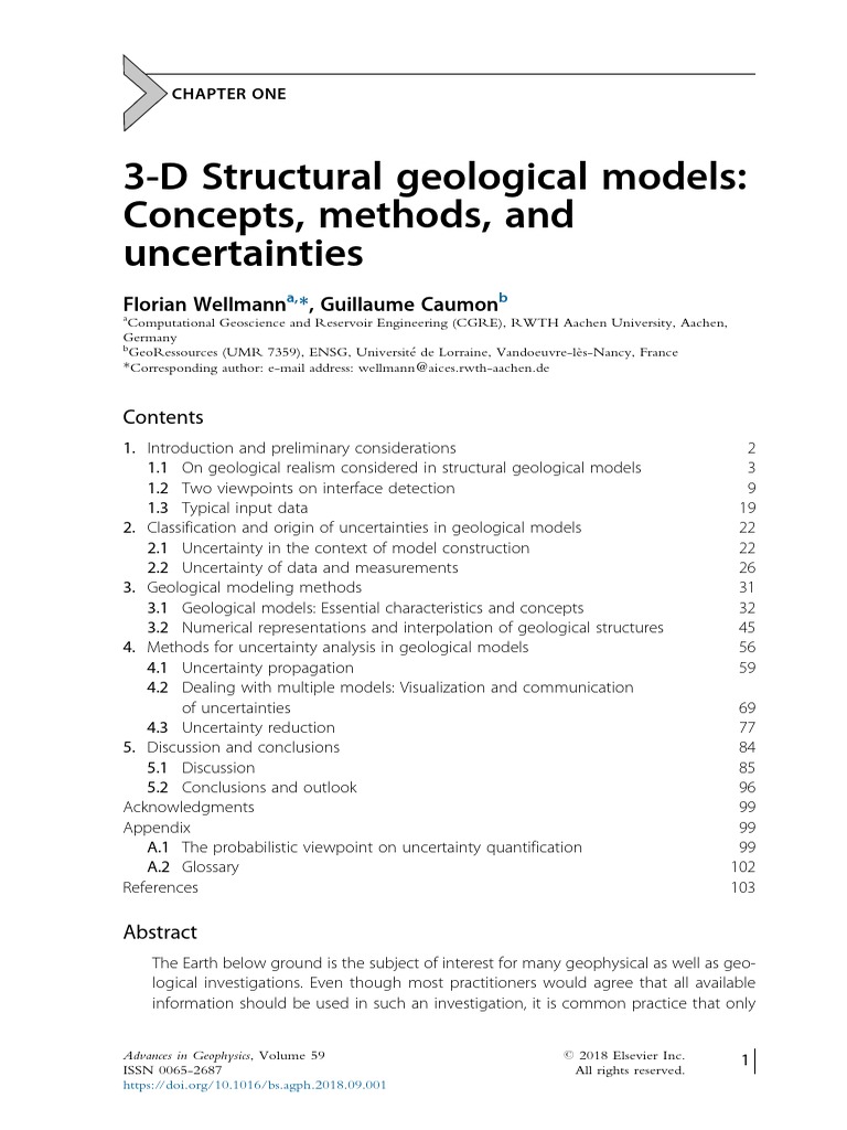 3-D Structural Geological Models | PDF | Conceptual Model | Geology